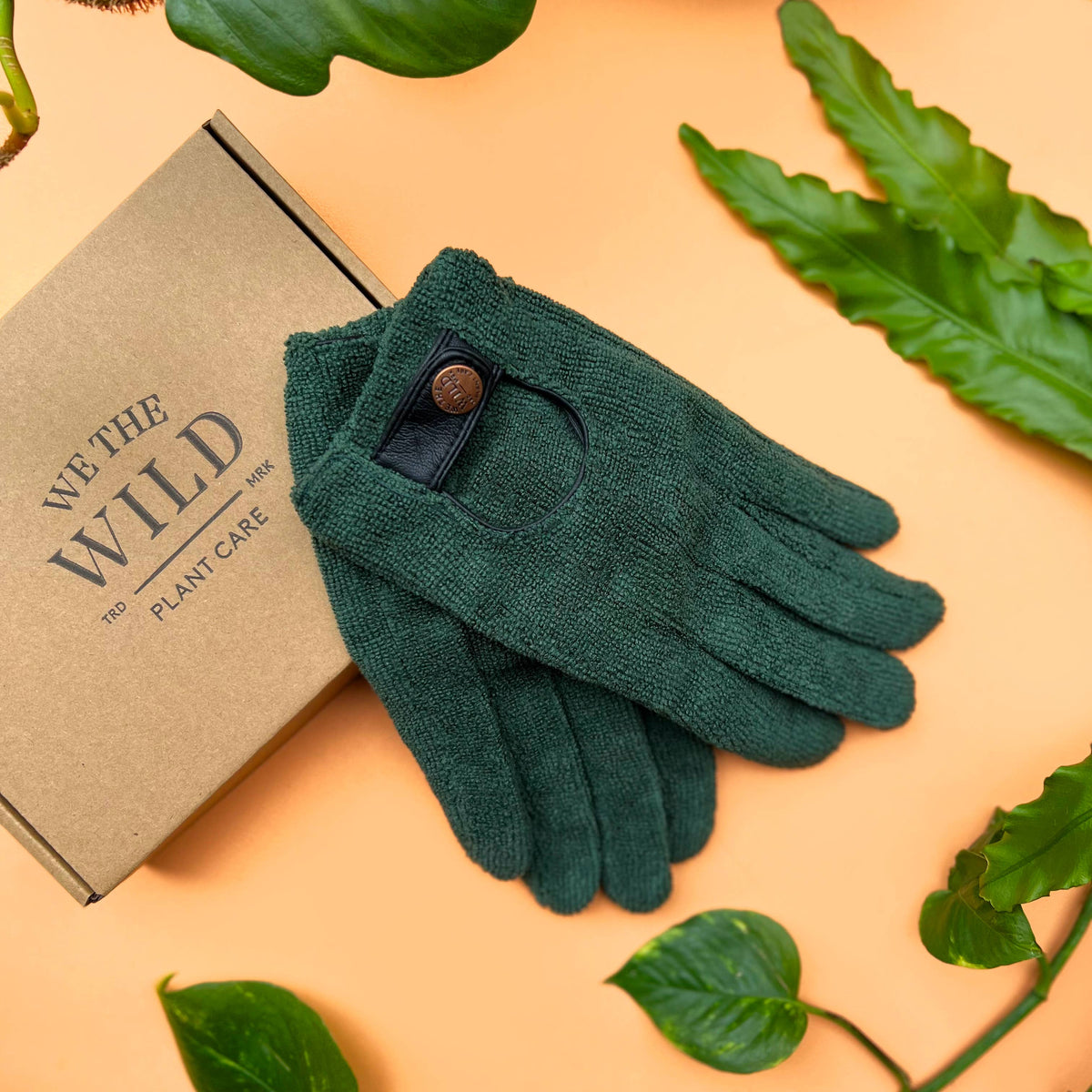 We The Wild Plant Care USA - Leaf Cleaning Gloves | Plant Party